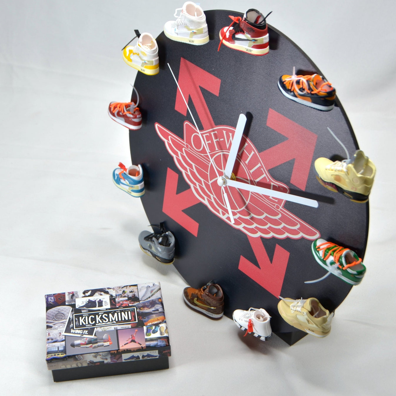 Handcrafted 3D Sneakers Clock with 12 mini sneakers – HYPEBRICKZ