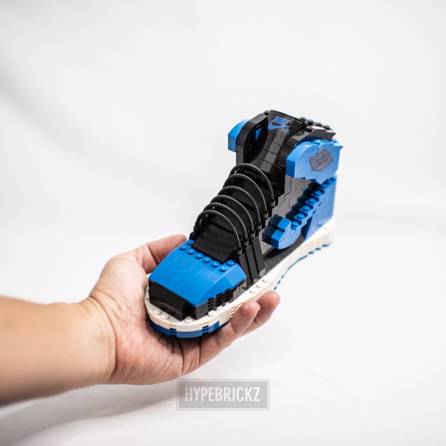 LARGE AJ1 "Royal" Sneaker Bricks Sneaker 3D Puzzle Building Toy with M ...