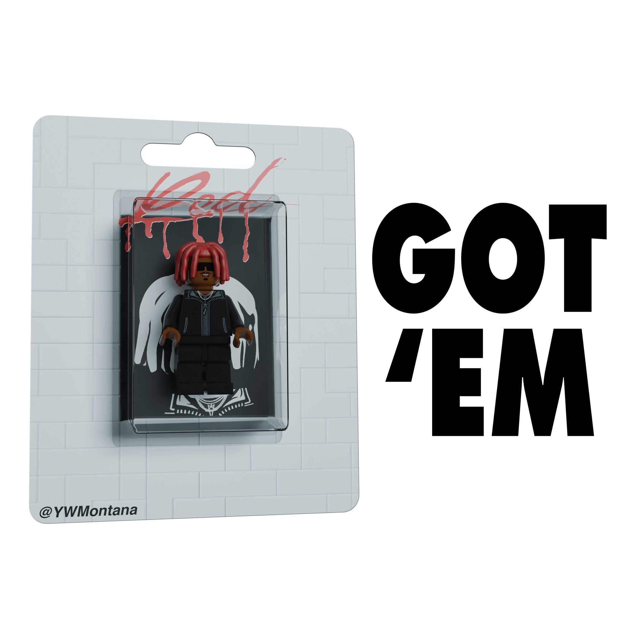 Playboi Carti | Whole Lotta Red Era–Inspired Custom Mini Brick Figure ...