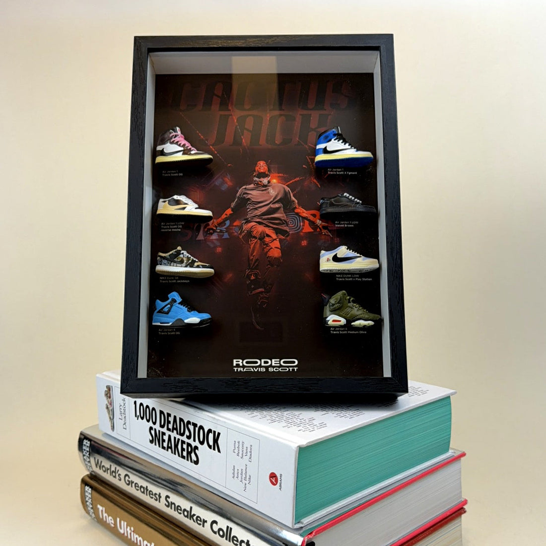 The Ultimate Michael Jordan Display Frame with 7 Iconic Mini Air Jordan ...