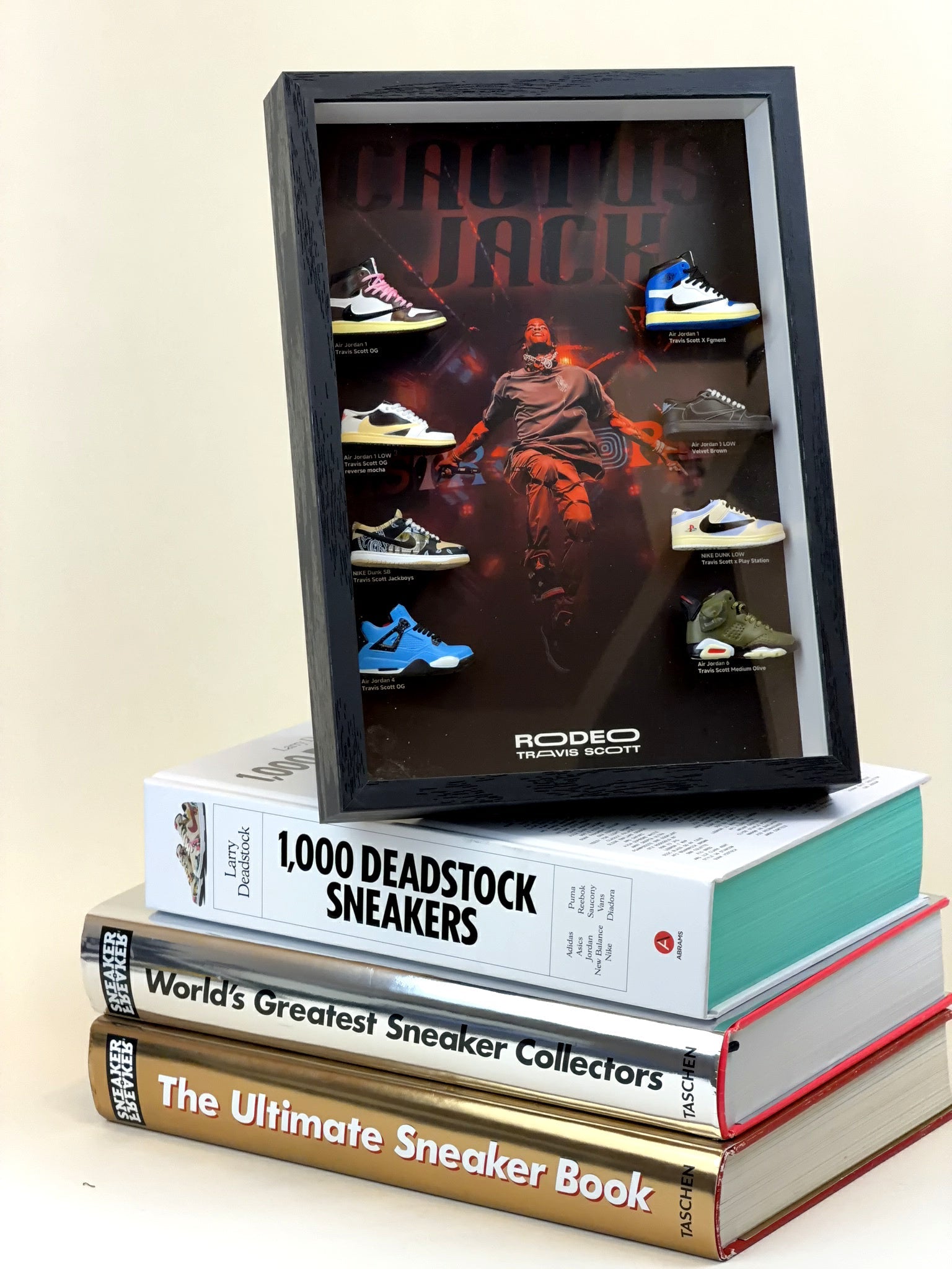 The Ultimate Michael Jordan Display Frame with 7 Iconic Mini Air Jordan ...