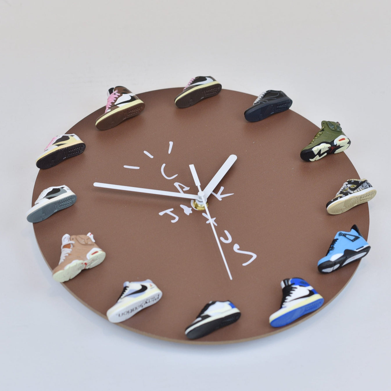 Travis Scott 3D Sneakers Clock with 12 Travis Scott Mini sneakers ...