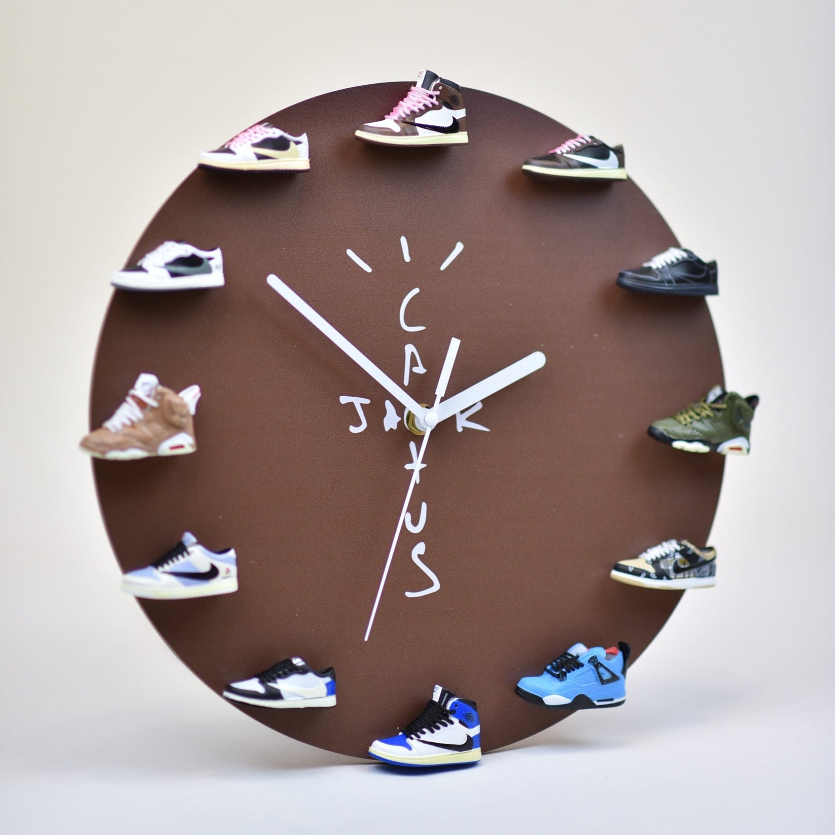Travis Scott 3D Sneakers Clock with 12 Travis Scott Mini sneakers ...