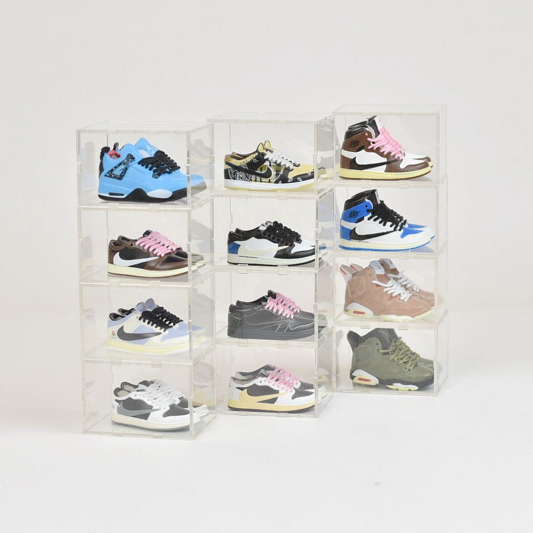 Travis Scott Collaboration Mini Sneakers with Display Case – HYPEBRICKZ