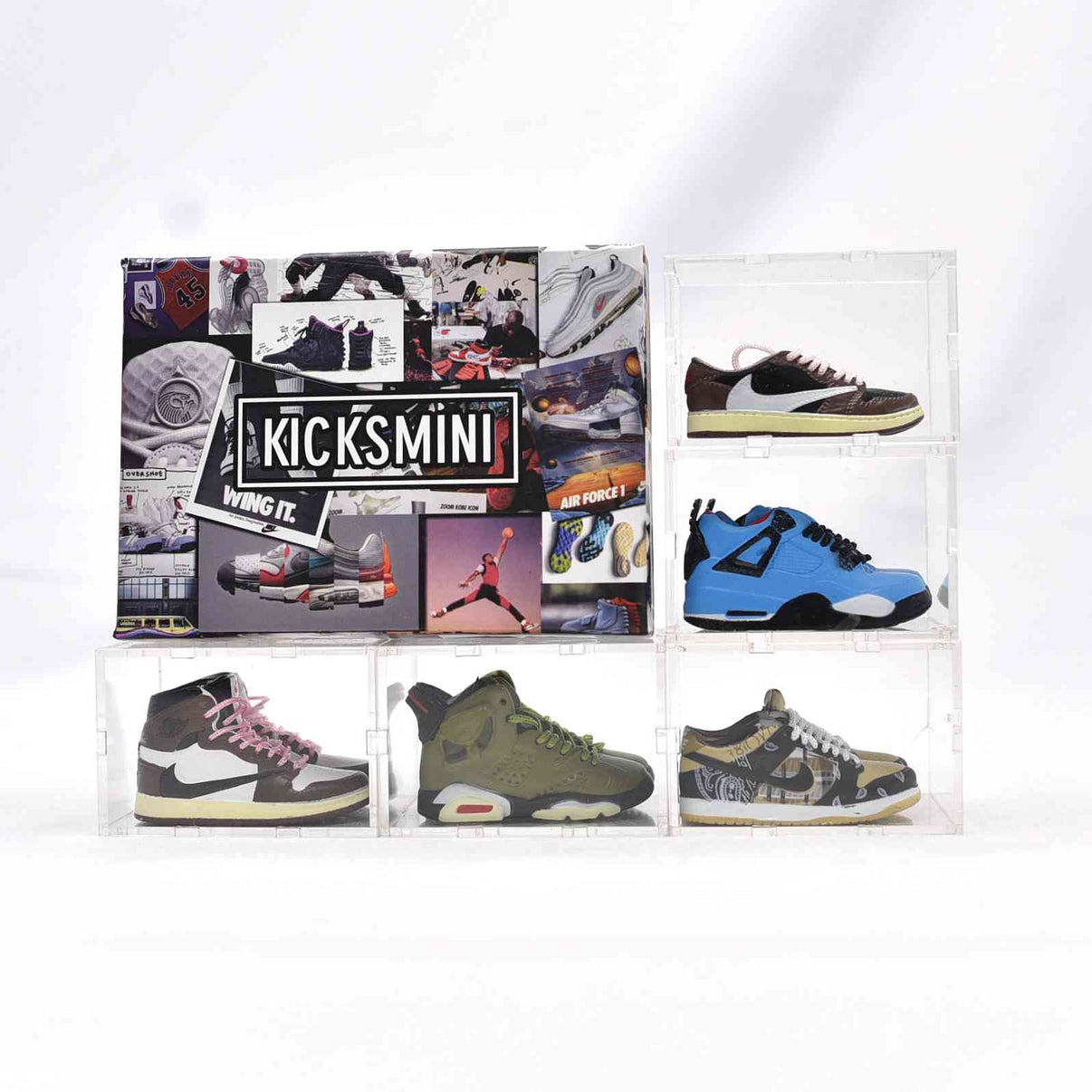 Travis Scott Collaboration Mini Sneakers with Display Case – HYPEBRICKZ