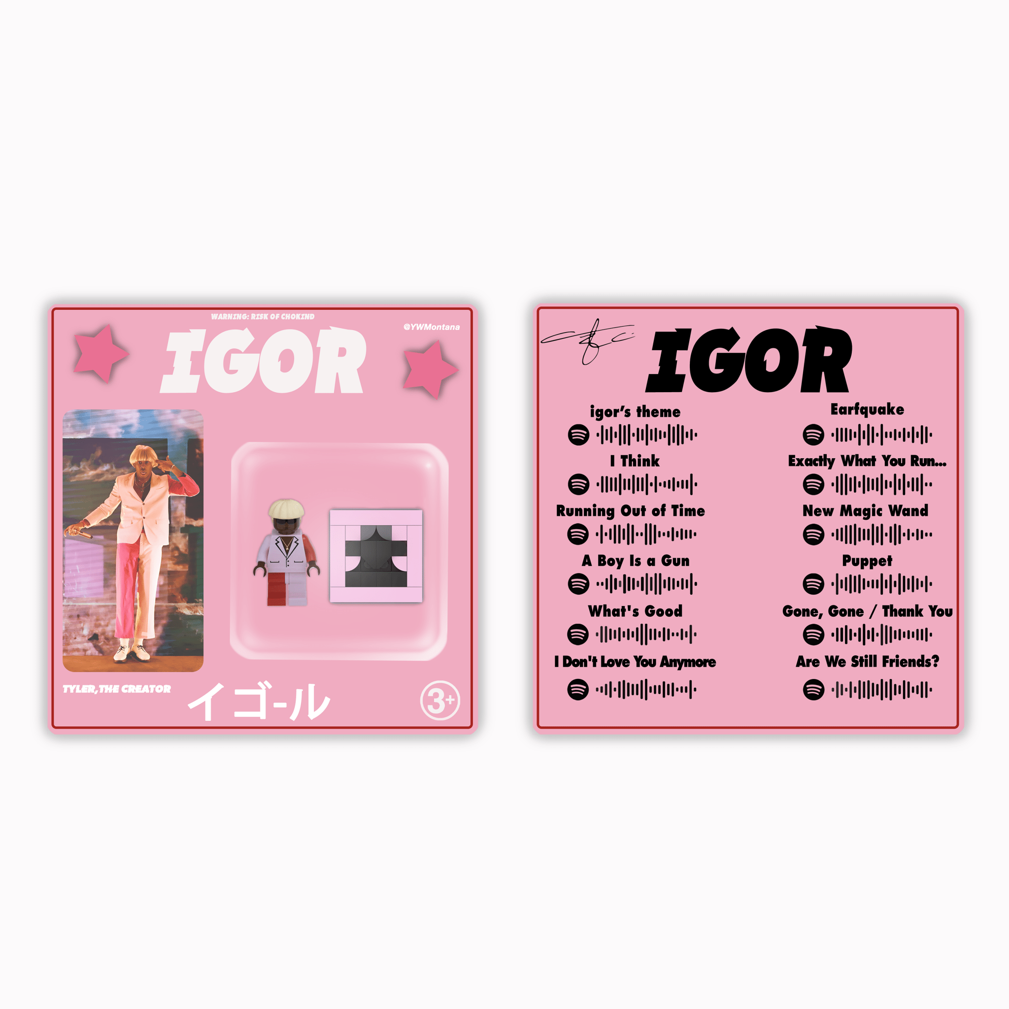 Tyler, The Creator | IGOR Era–Inspired Custom Mini Brick Figure | Coll ...